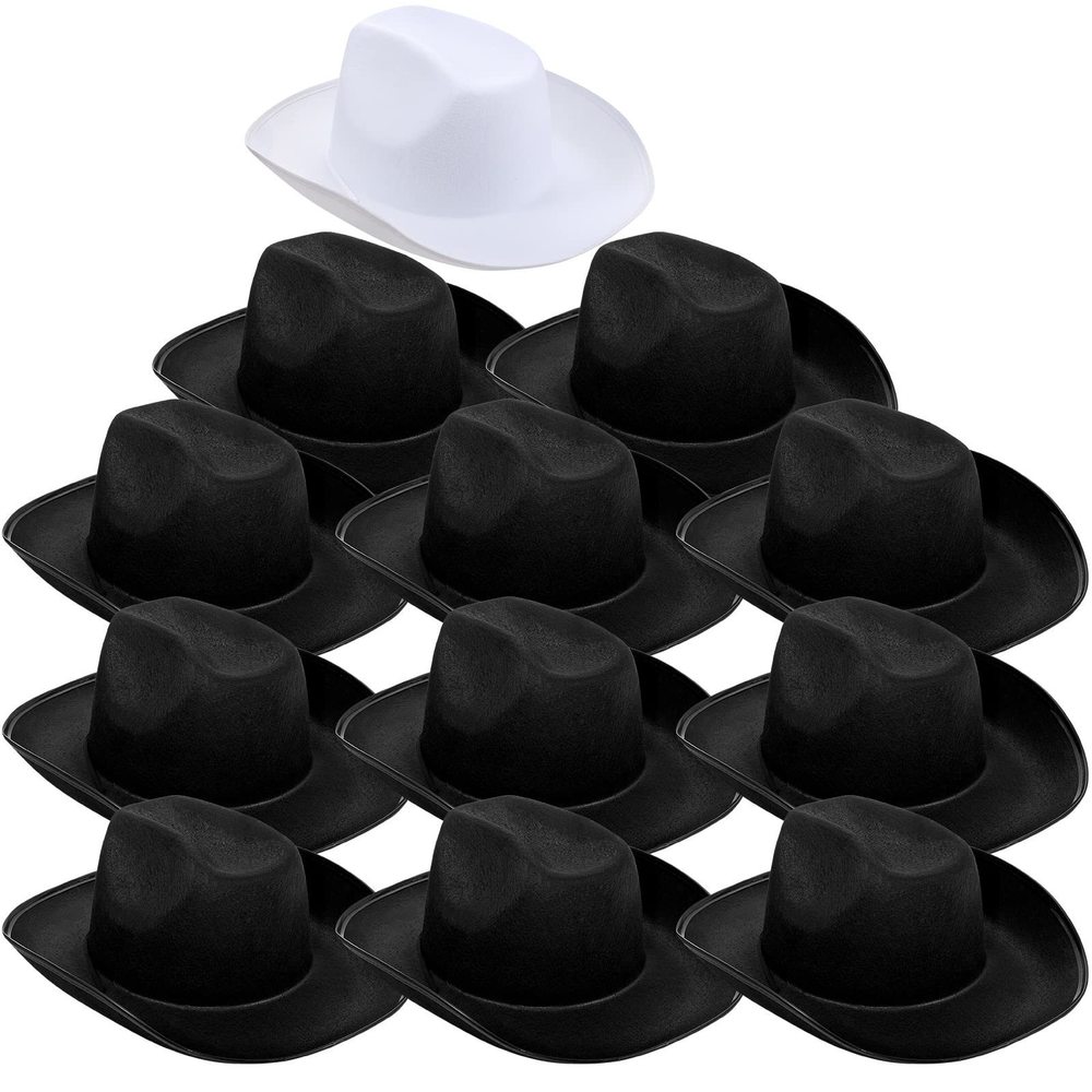 12 Pieces Cowboy Hat Western Hat With String Novelty … - Gem